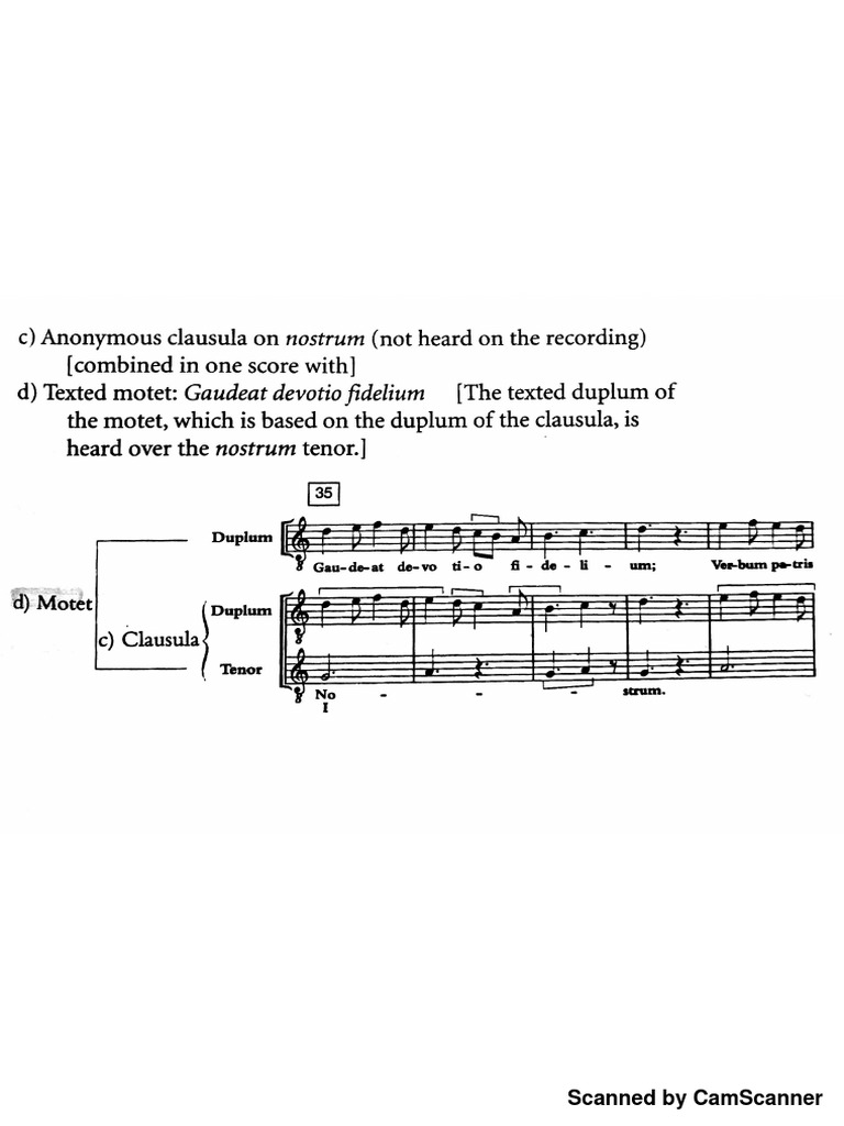 Ejemplos Motetes | PDF