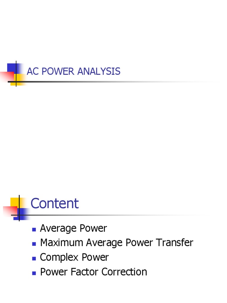 Chapter 3b - Network Theorem (AC Power Analysis) | PDF | Ac Power ...