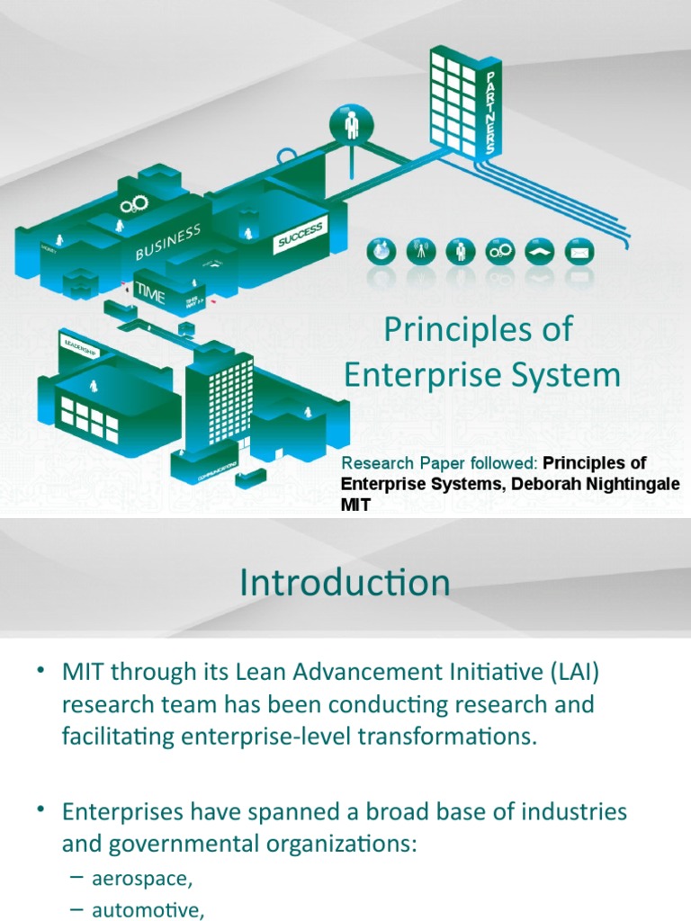 Principles of Enterprise System | PDF | Enterprise Architecture ...