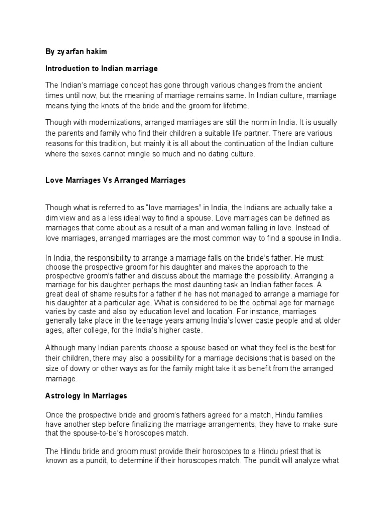 Introduction To Indian Marriage | PDF | Marriage | Family