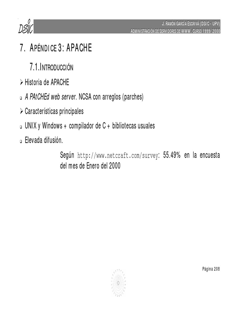 Curso Del Servidor Apache PDF | PDF | Servidor HTTP Apache | Rede mundial de computadores