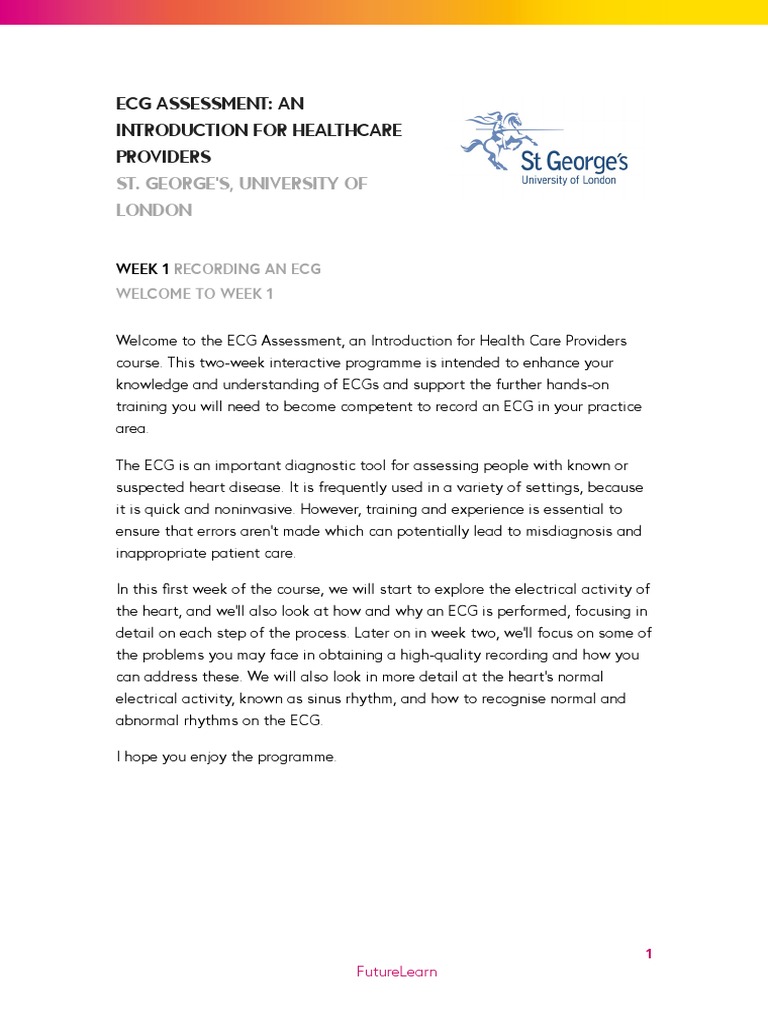 Welcome To Week 1 Transcript | PDF