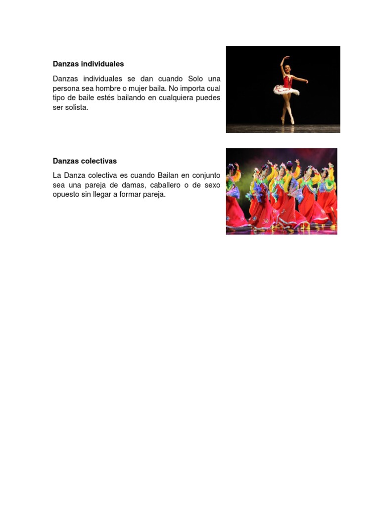 Danza Individual y Colectiva | PDF