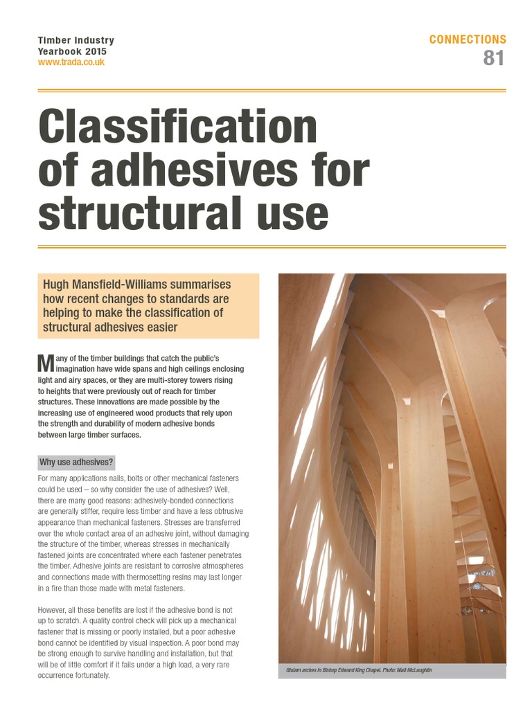 Classification of Structural Adhesives | PDF | Adhesive | Materials