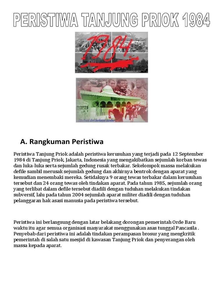 Peristiwa Tanjung Priok | PDF