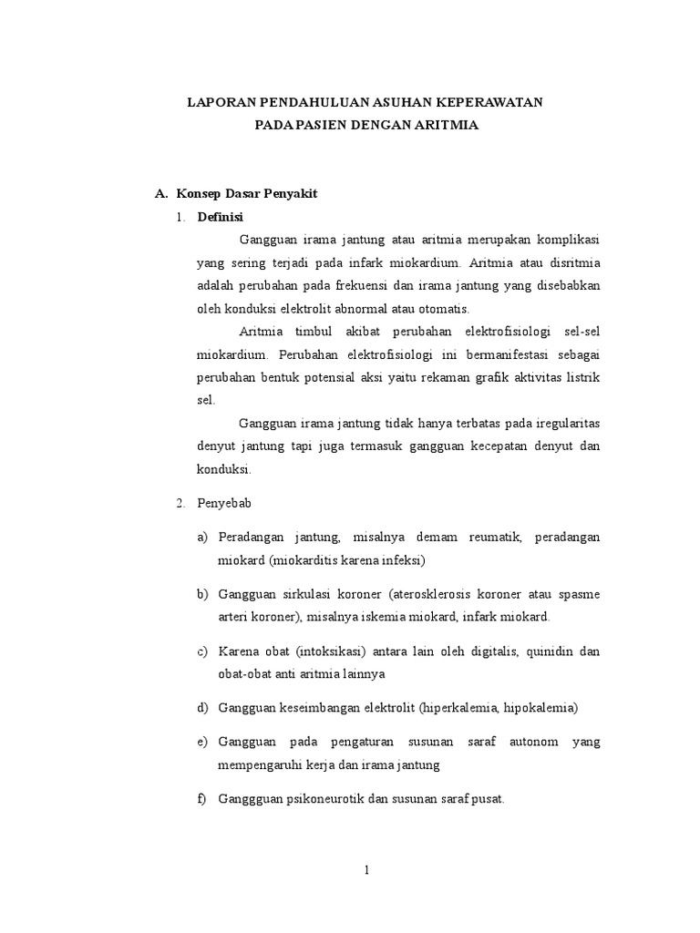 LP Aritmia Jantung | PDF