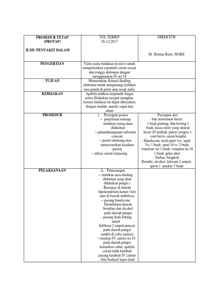 Sop Pungsi Asites | PDF