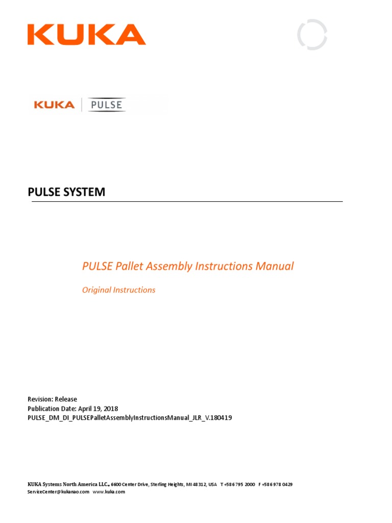 PULSE Pallet Assembly Instructions Manual - JLR | PDF | Safety ...
