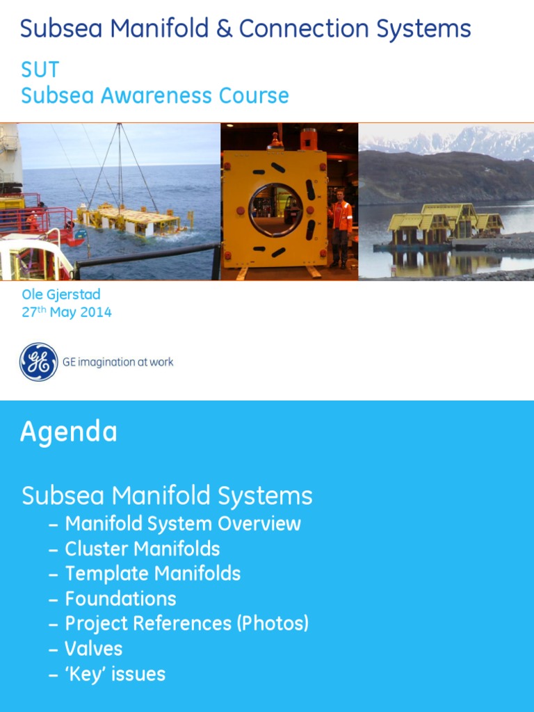 Subsea Manifold and Connection Systems | PDF | Subsea (Technology ...