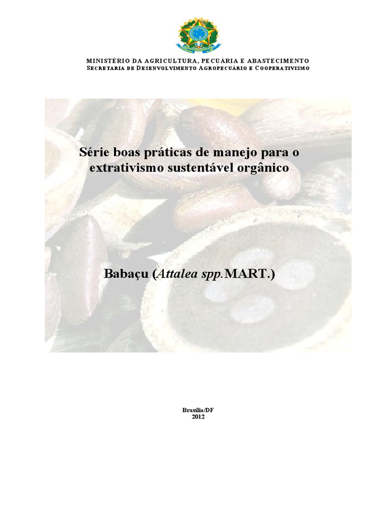 Boas Praticas de Manejo para o Extrativismo Sustentavel Organico Do ...