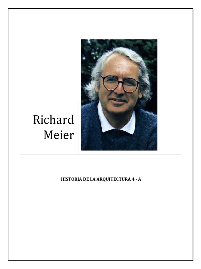 Richard Meier PDF | PDF | Espacio