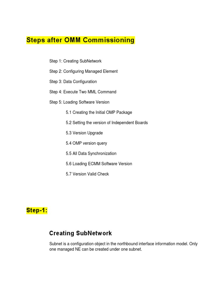 OMM Post-Commissioning Guide | PDF | File Transfer Protocol | Computing