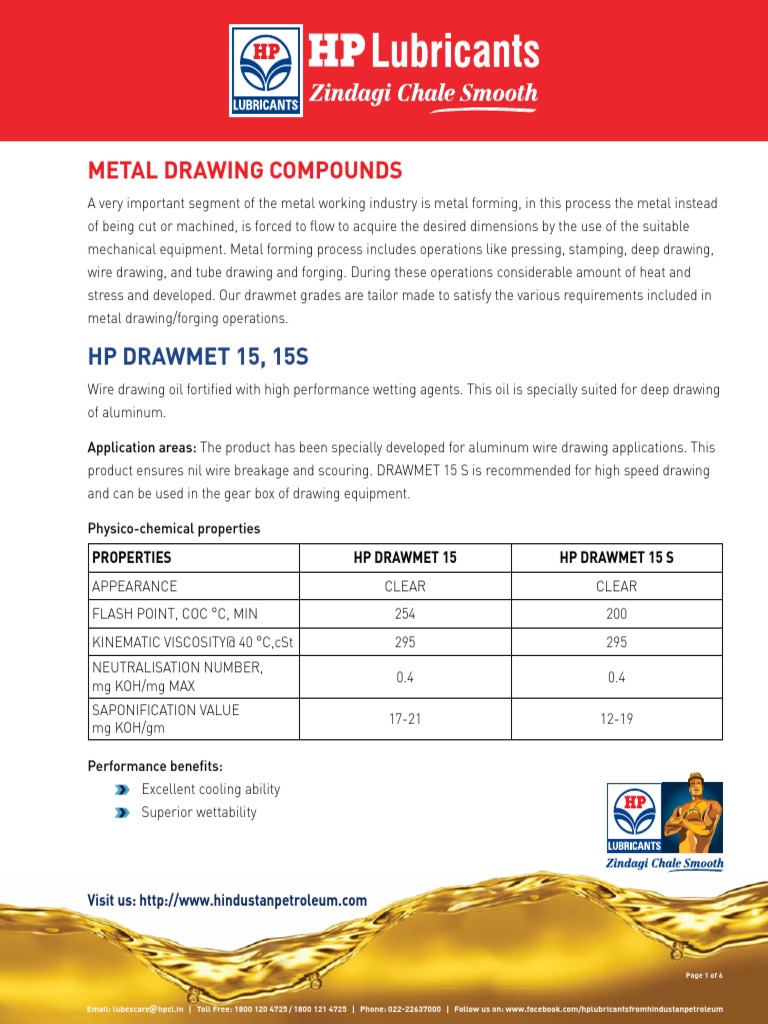 Metal Drawing Compounds | PDF | Viscosity | Forging