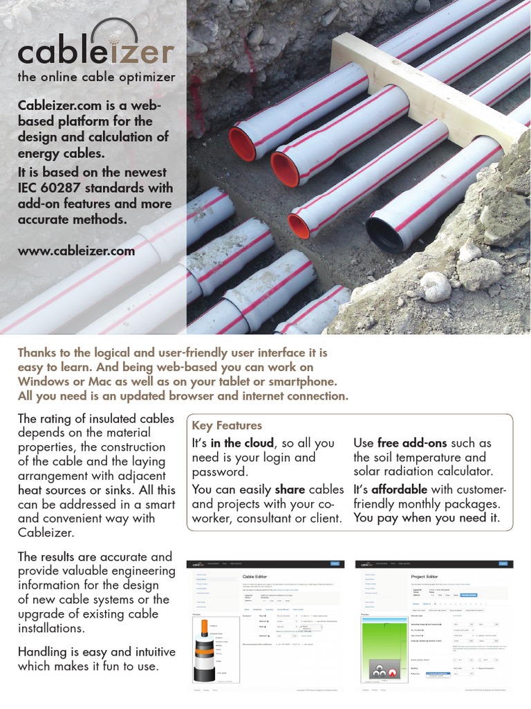 Cableizer Flyer 2015 | PDF | Web Application | Computing