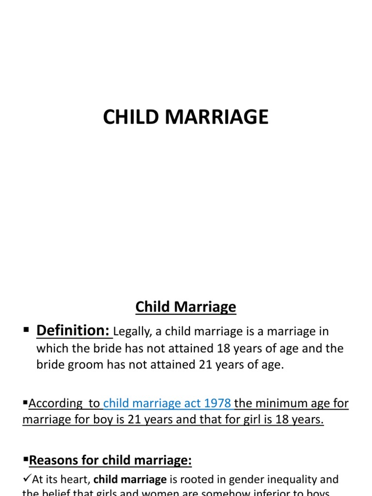 Child Marriage | PDF | Child Marriage | Marriage