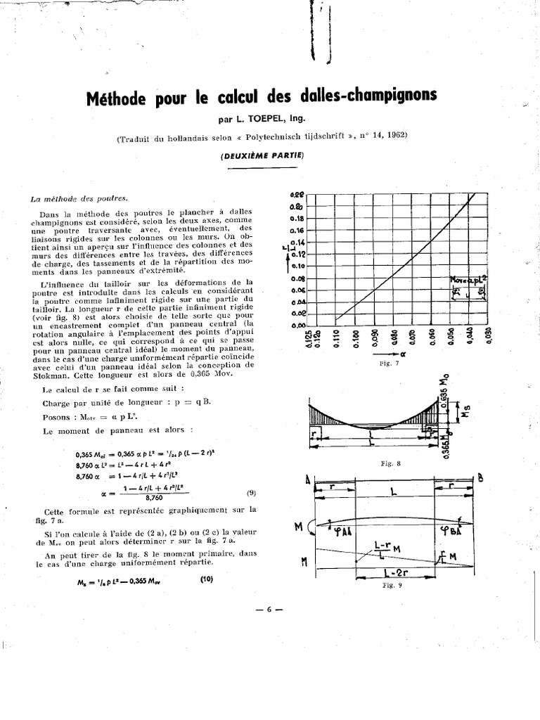 Methode Pour Le Calcul de Dalles Champignons PDF | PDF
