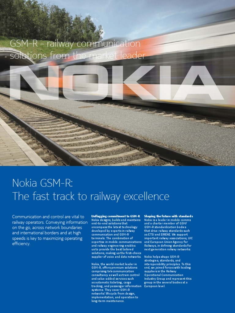 GSM-R - Railway Communication Solutions From The Market Leader | PDF ...