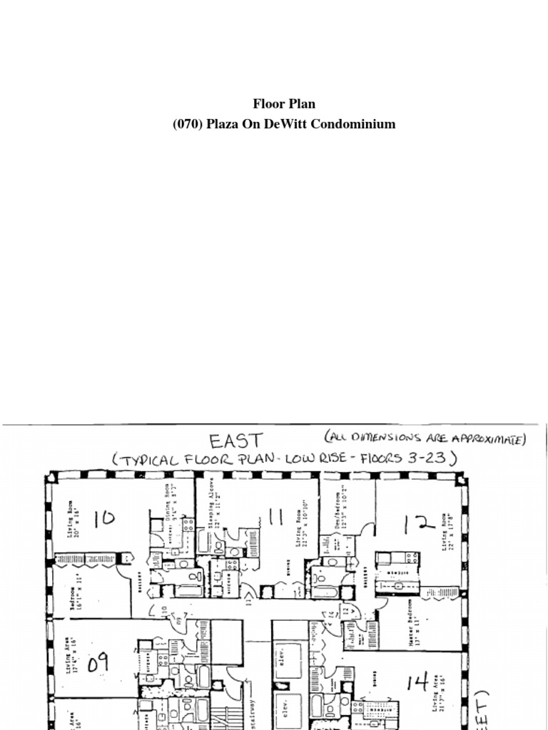 Floor Plan (070) Plaza On Dewitt Condominium | PDF | Room | Interior Design