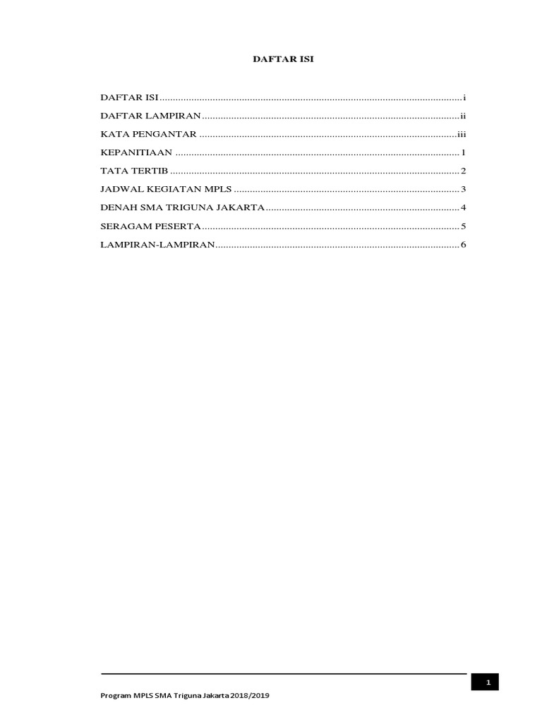 Program MPLS Triguna 2018 | PDF