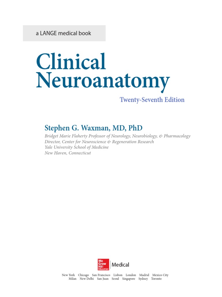Clinical Neuroanatomy: Stephen G. Waxman, MD, PHD | PDF | Brainstem ...