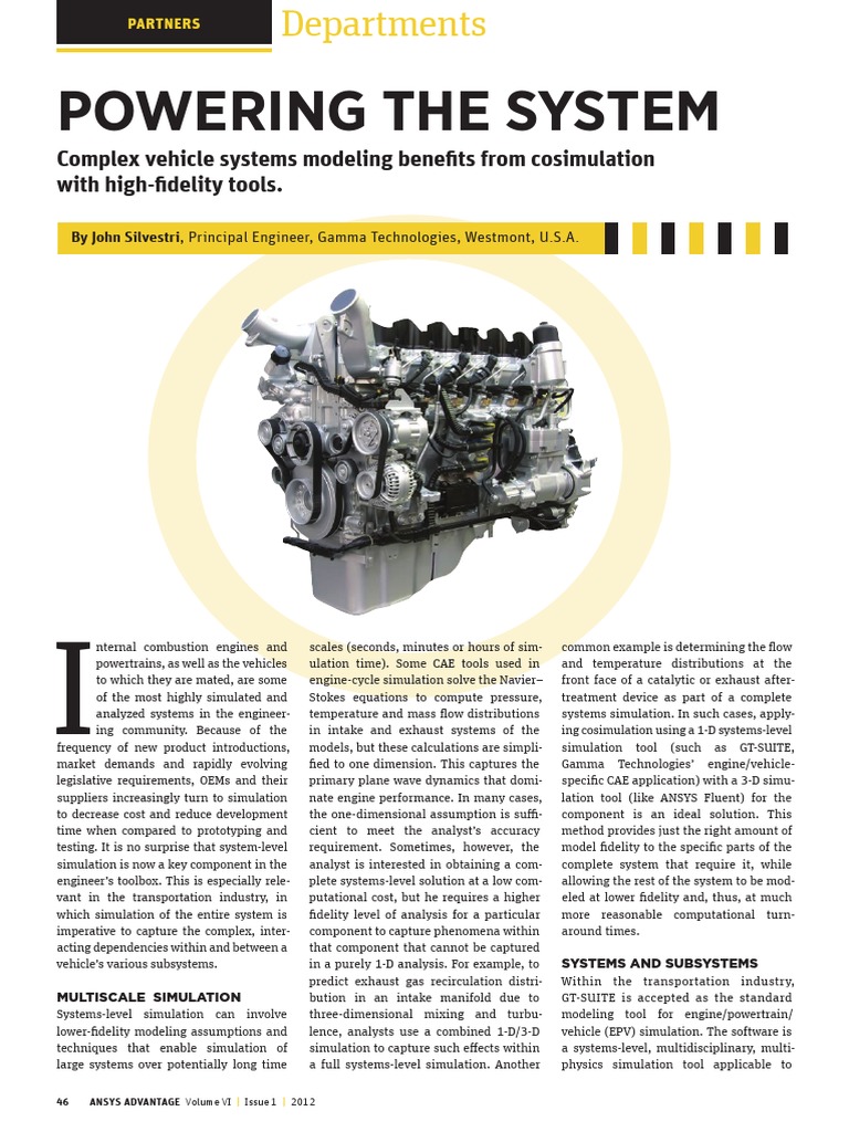 Powering The System | PDF | Internal Combustion Engine | Simulation
