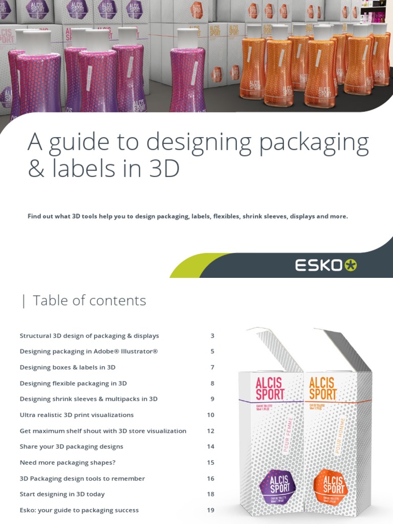 Designing Packaging and Labels in 3D Guide 030 Us | PDF | 3 D Modeling ...
