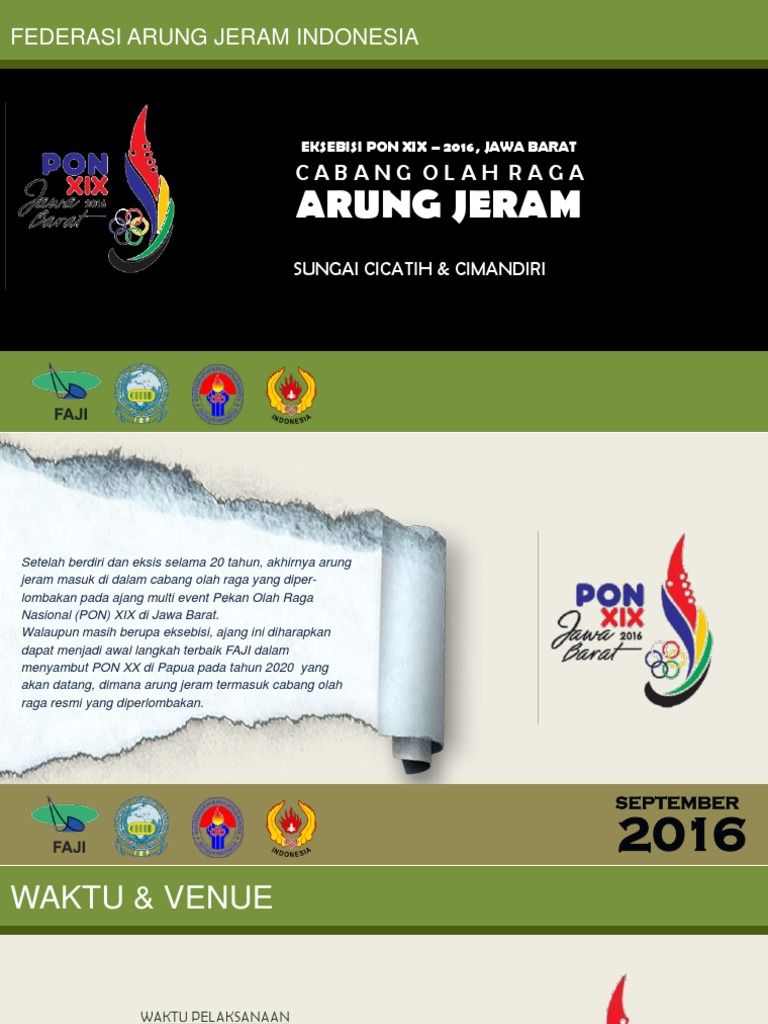 Eksebisi PON XIX 2016 - Arung Jeram | PDF