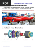 Fluid Power Formulas: SI & English | PDF