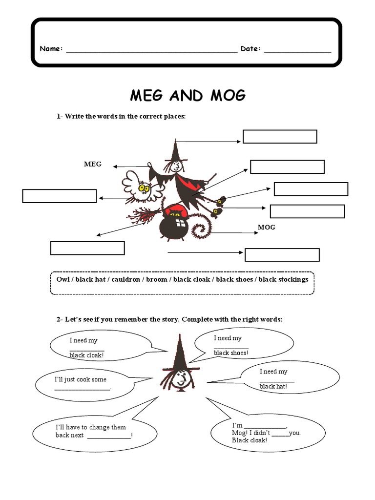 Meg and Mog Sheet | PDF