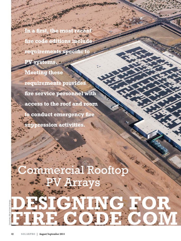 SolarPro7.5 Article Commercial Rooftop PV Arrays Designing For Fire ...