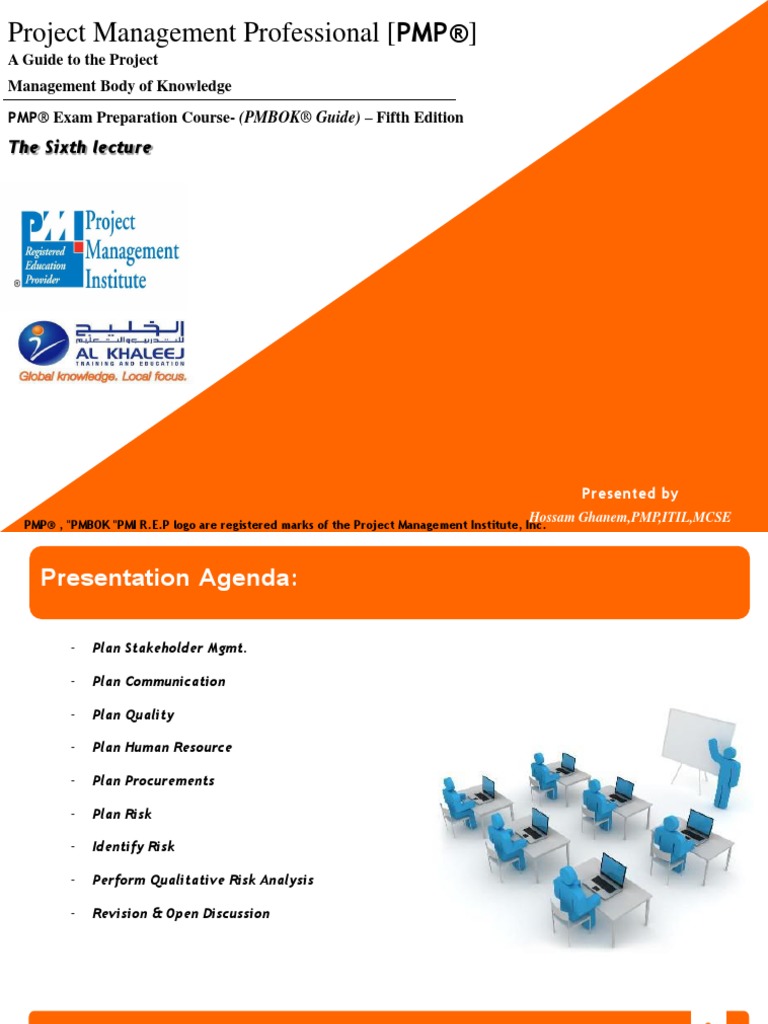 Project Management Professional (PMP®) : The Sixth Lecture | PDF ...