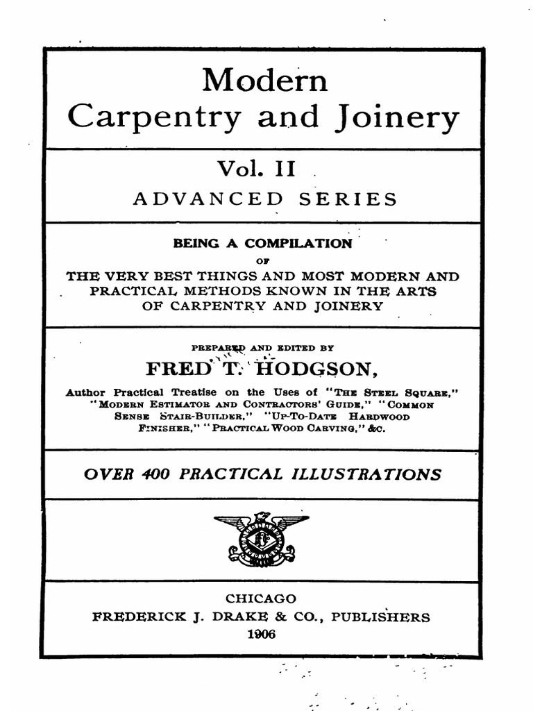 1906 Modern Carpentry and Joinery Vol.2 | PDF