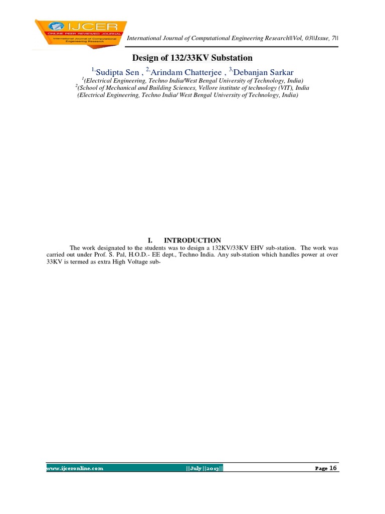 132/33KV Substation Design Overview | PDF | Electrical Substation ...