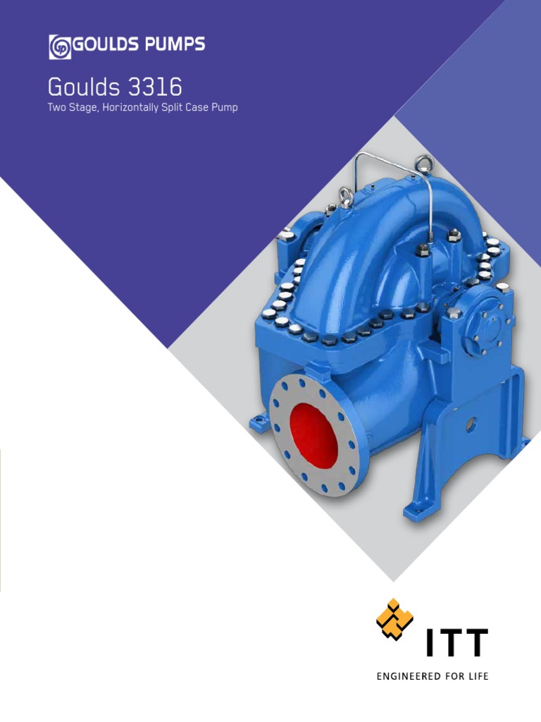 Goulds 3316 Bulletin | PDF | Bearing (Mechanical) | Pump