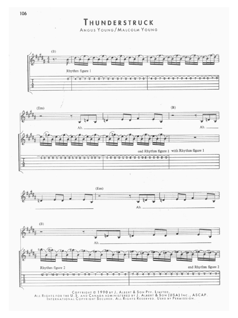 ACDC Thunderstruck PDF | PDF