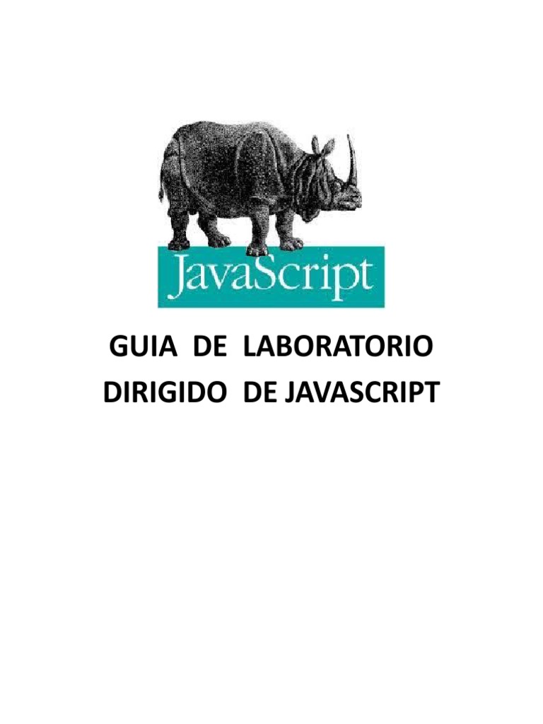 Guia de Laboratorio Dirigido de Javascript | PDF | Script Java | HTML