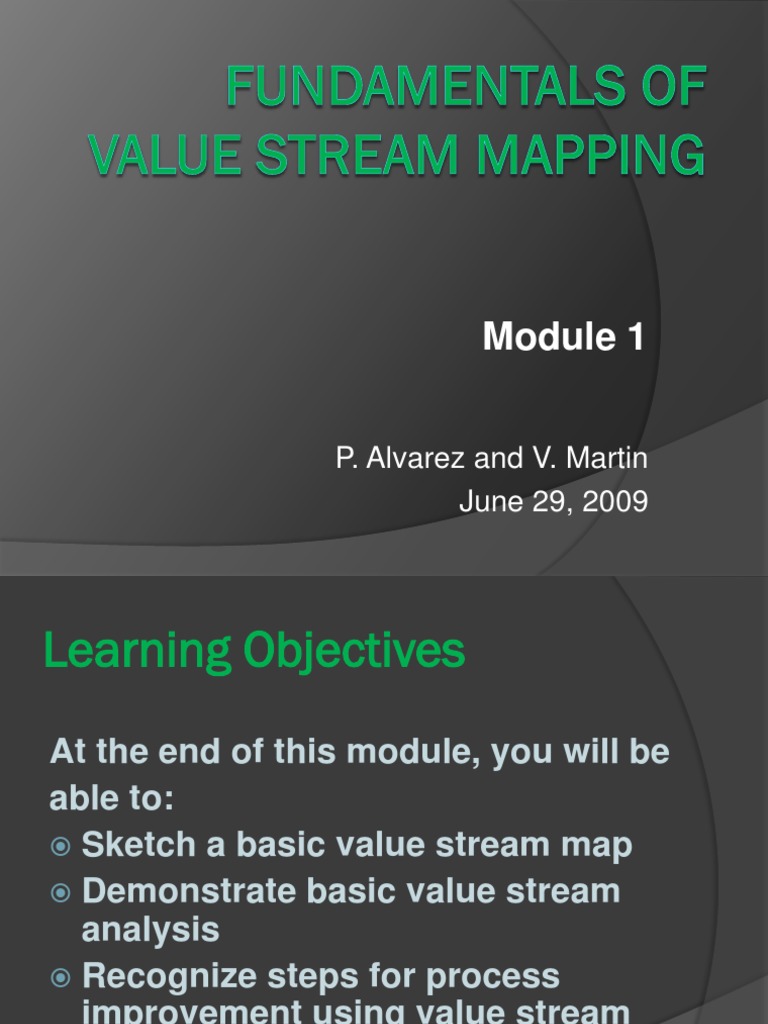 Value Stream Mapping Fundamentals | PDF | Goal | Waste