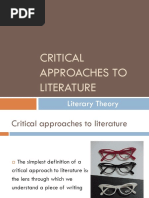 Critical Approaches - Literary Theory PowerPoint | PDF | Id | Literary ...
