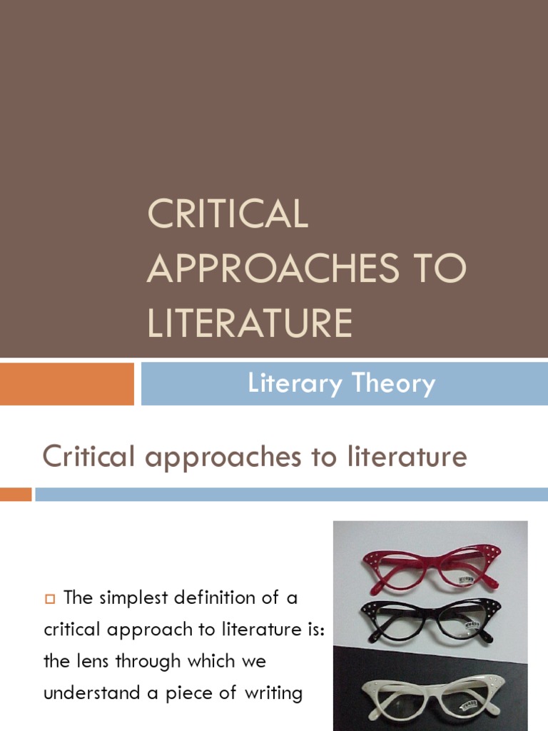 Critical Approaches - Literary Theory PowerPoint - Beckett | PDF | Feminism | Gender Studies