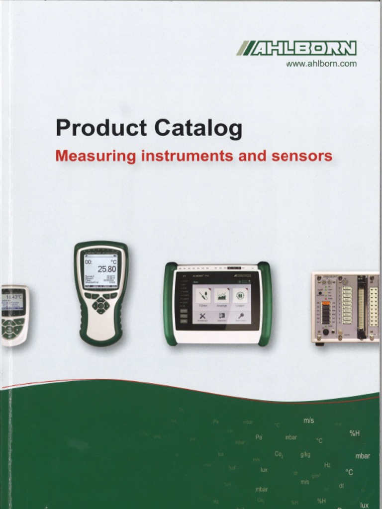 AHLBORN - Katalog Mjernih Instrumenata 2016 | PDF | Sensor | Electrical ...