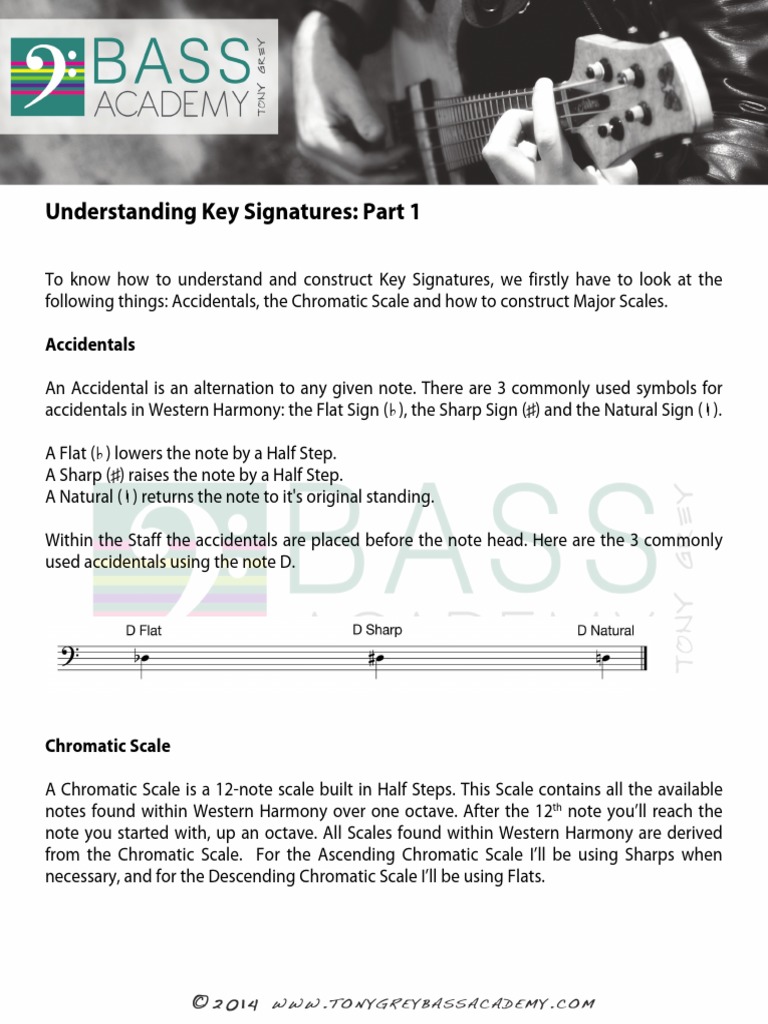 Understanding Key Signatures: Part 1: Accidentals | PDF