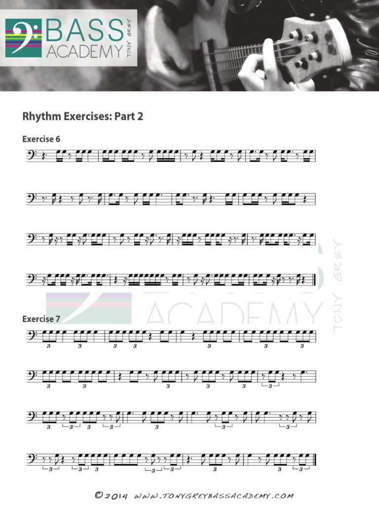 Rhythm Exercises: Part 2: Exercise 6 | PDF