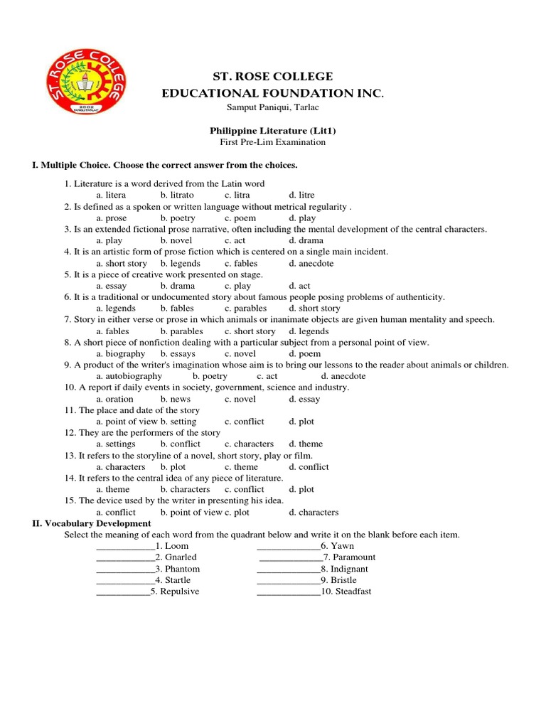 Phil Lit | PDF | Short Stories | Novels