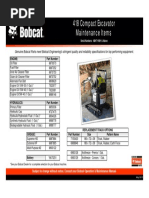 Bobcat Filter Cross Reference Guide | PDF | Loader (Equipment) | Engines