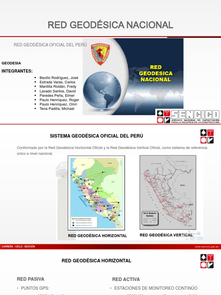 Red Geodesica - Exposicion | PDF | Geodesia | Observación científica