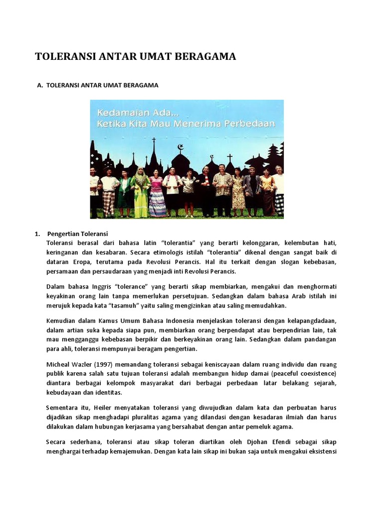 Toleransi Antar Umat Beragama Gung Aca | PDF