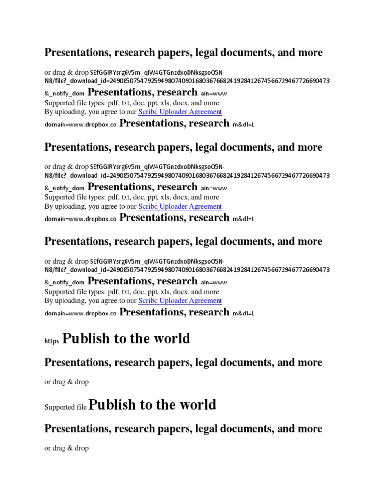 Publish To The World: Scribd Uploader Agreement | PDF | Scribd | Office ...