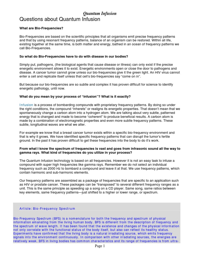 Quantum Infusion | PDF | Business