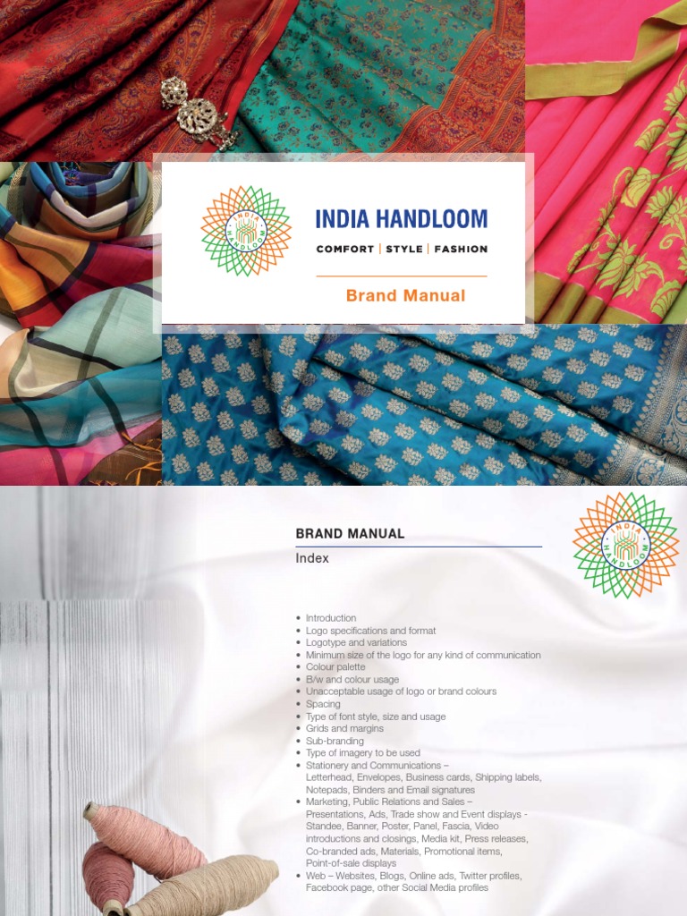 India Handloom - Brand Manual | PDF | Logos | Advertising