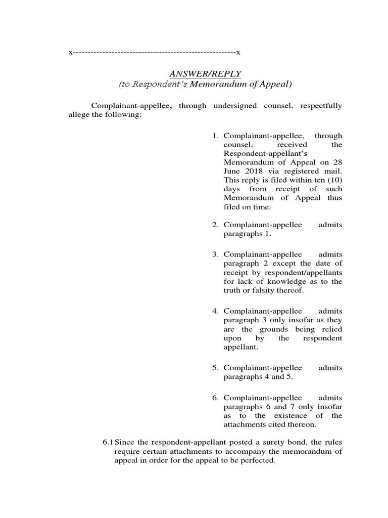 Draft Reply NLRC | PDF | U.S. Securities And Exchange Commission ...